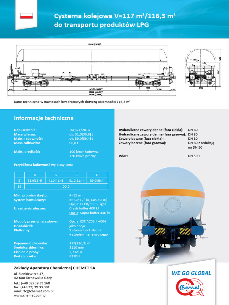 Chemet Wagon Cysterna 117 PL 05 2019 | PDF
