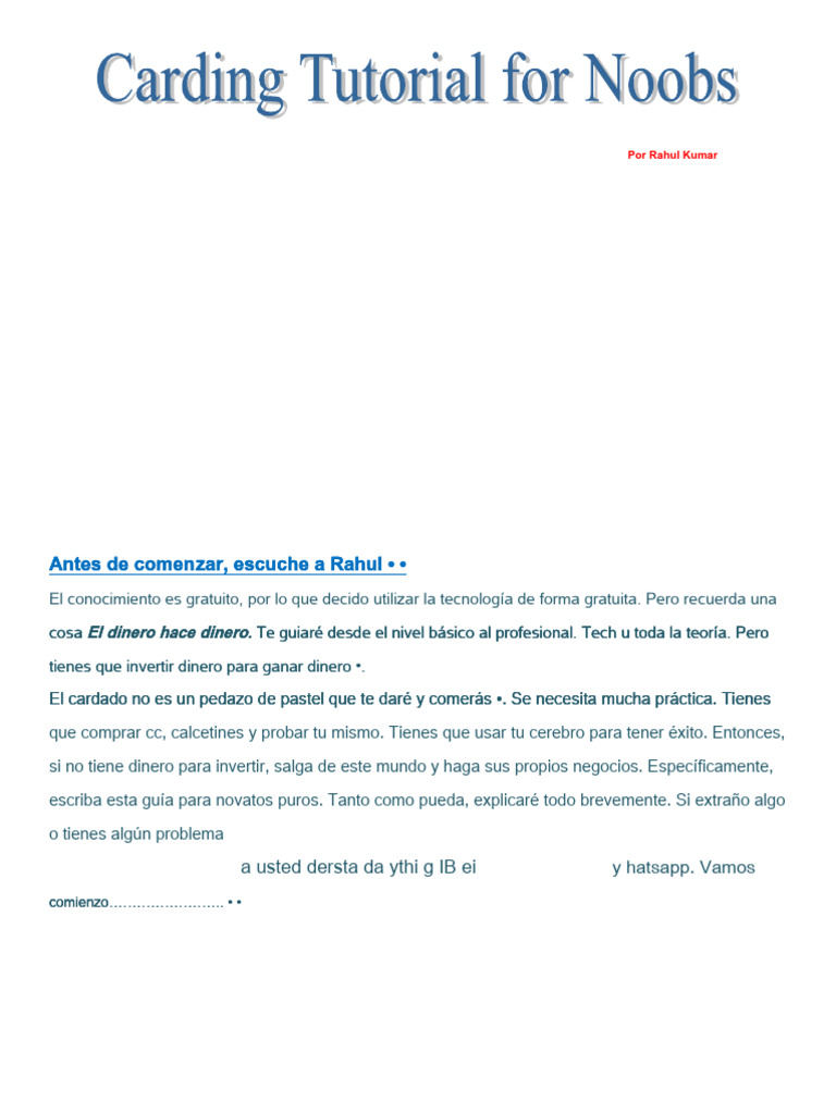 Carding for Noobs.en.Es (1) | Descargar gratis PDF | Controlador de ...