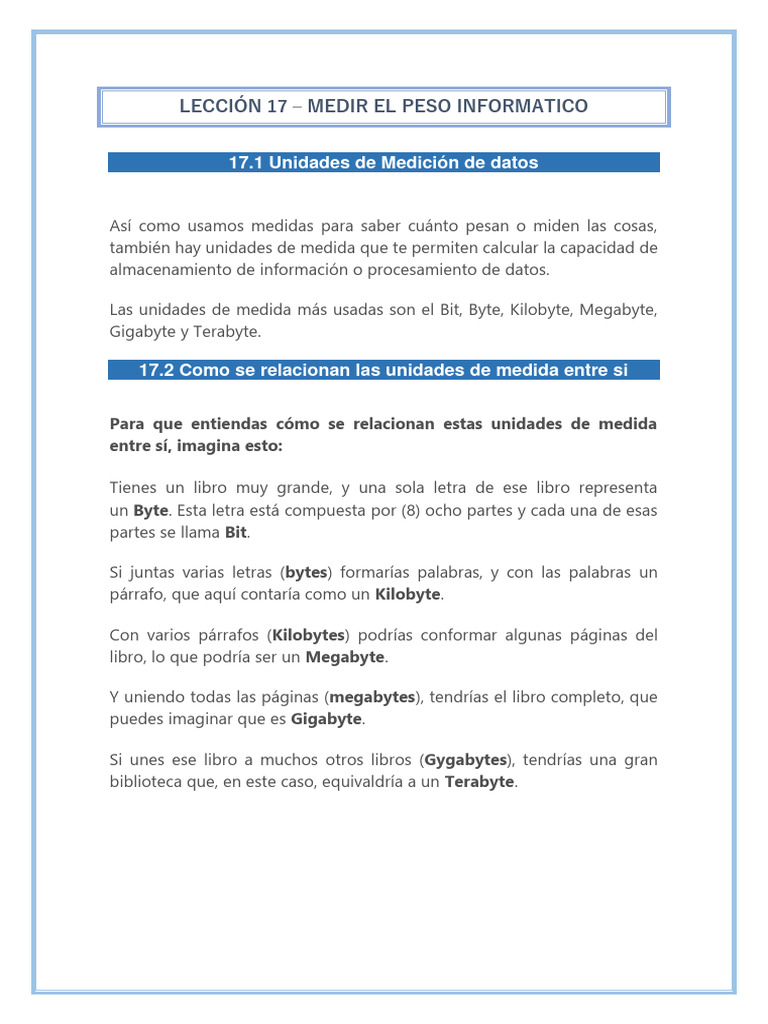 Lección 17 | PDF | Byte | Poco