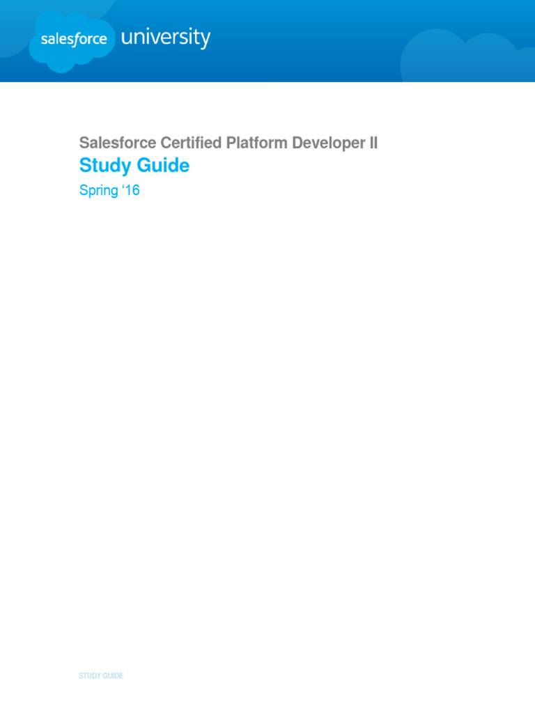 Salesforce Certified Platform Developer II Guide | PDF | Use Case | Web ...
