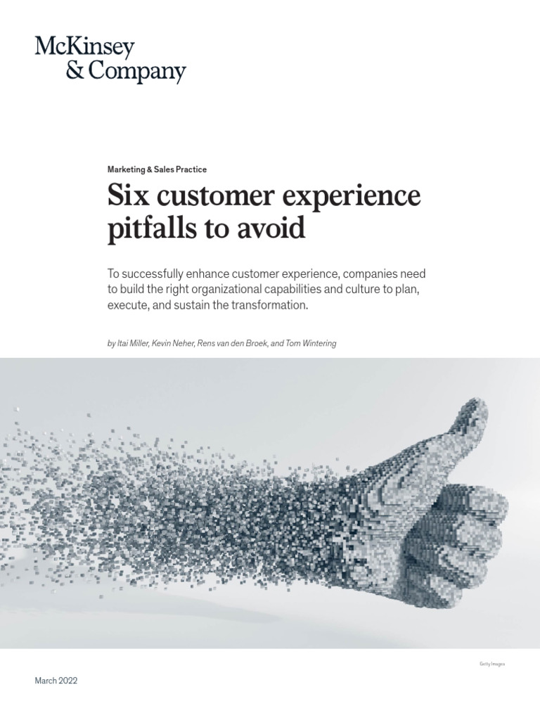 Six Customer Experience Pitfalls To Avoid | PDF | Customer Experience ...