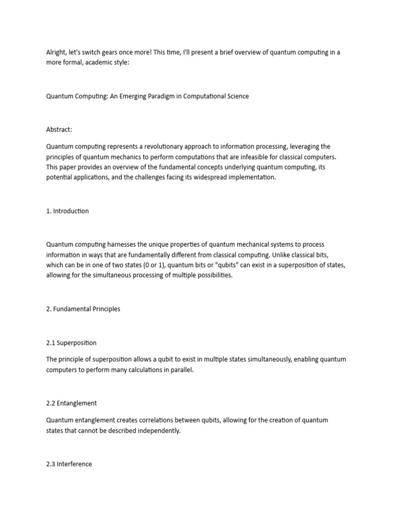 quantum | PDF | Quantum Computing | Theoretical Computer Science