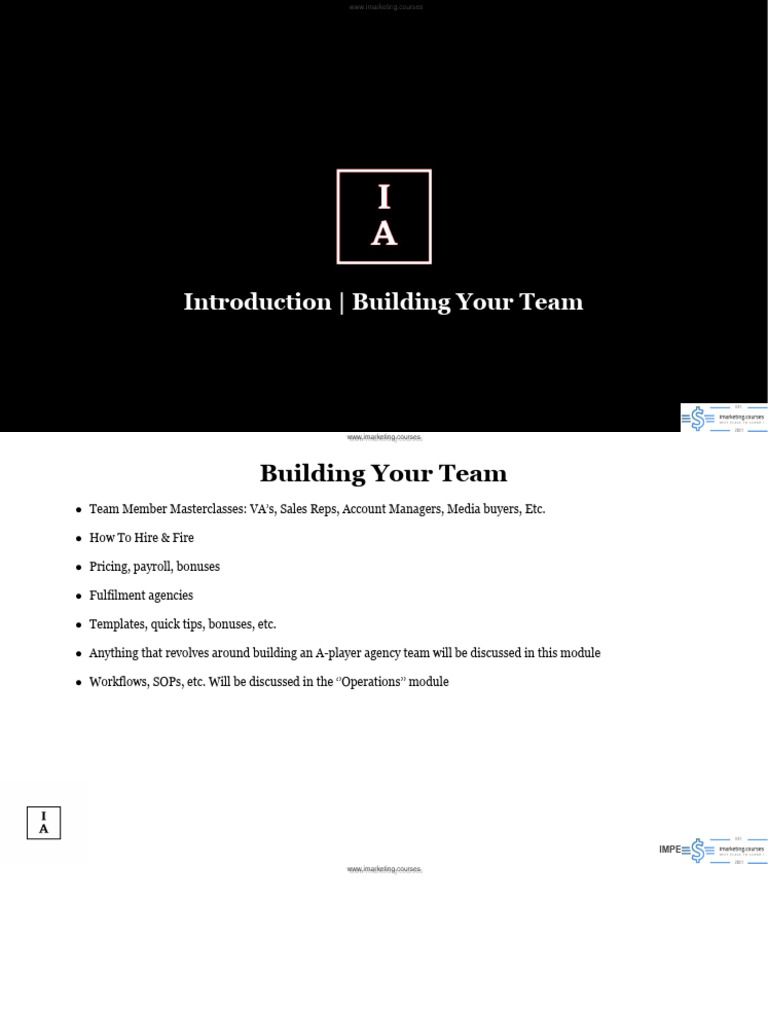 01-Introduction Building Your Team | PDF