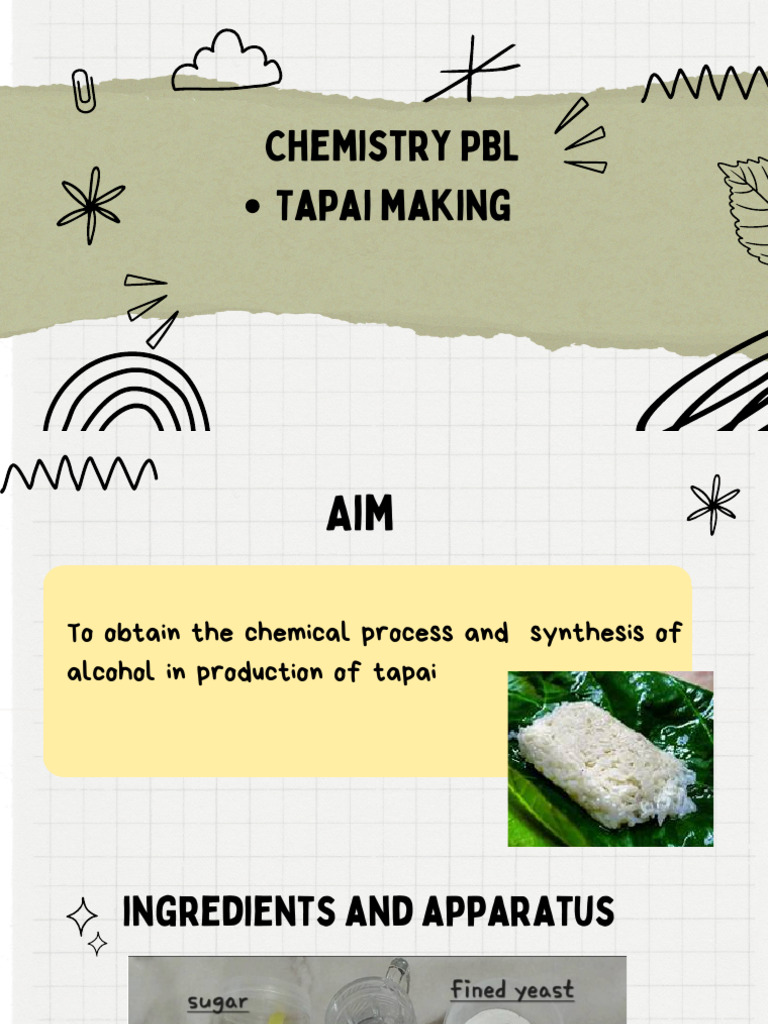 Chemistry PBL Tapai Making | PDF | Fermentation | Ethanol