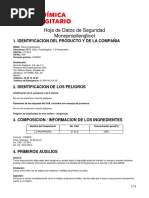 SDS AEON PD SDS Spanish | PDF | Agua | Combustión