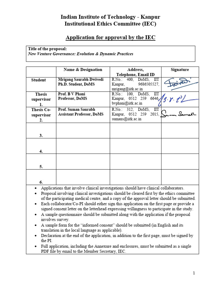 IEC Form MrigangDwivedi 19114262 | PDF | Venture Capital | Corporate ...