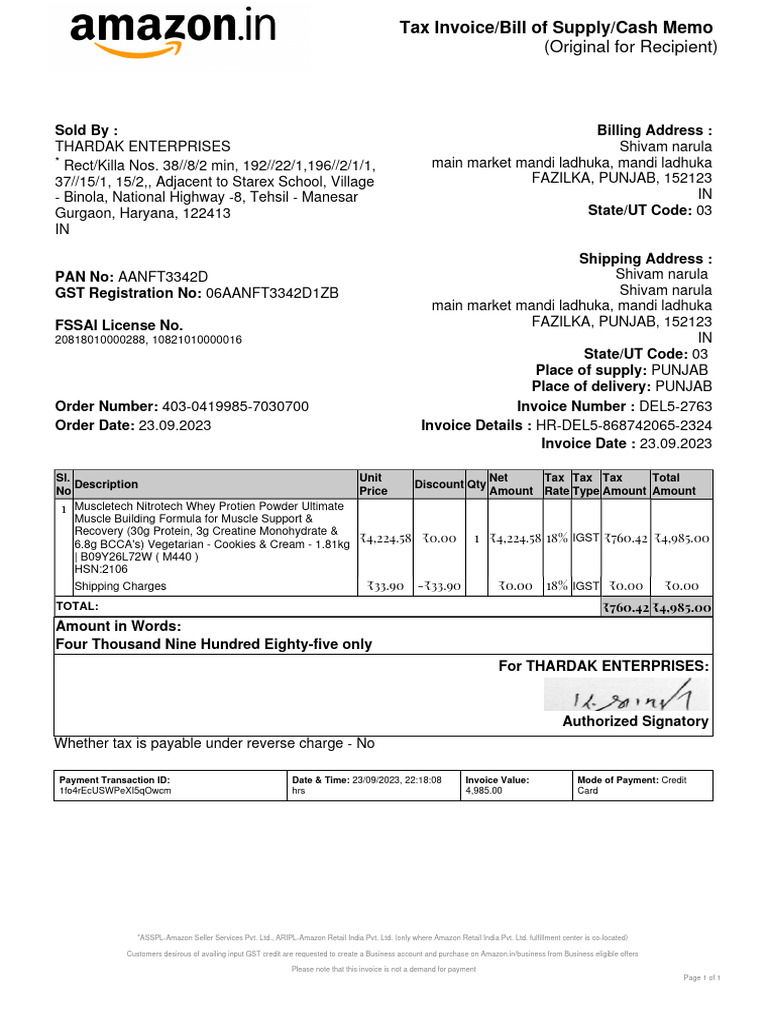 invoice | PDF | Invoice | Trade