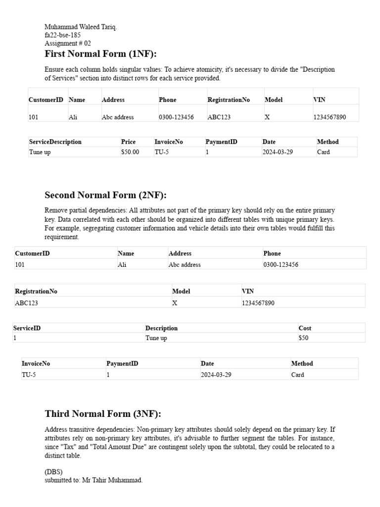Database Normalisation Pdf Information Retrieval Databases
