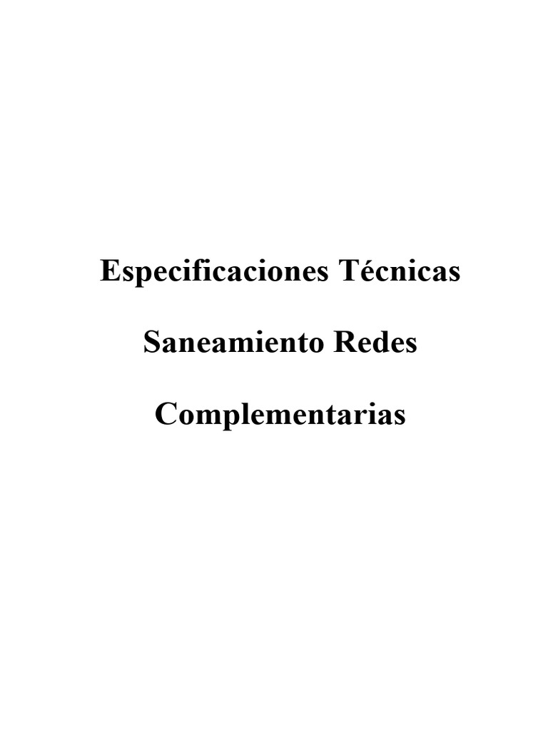 Especificacion Tecnica OBRA DERBY | PDF | Hormigón | Cemento