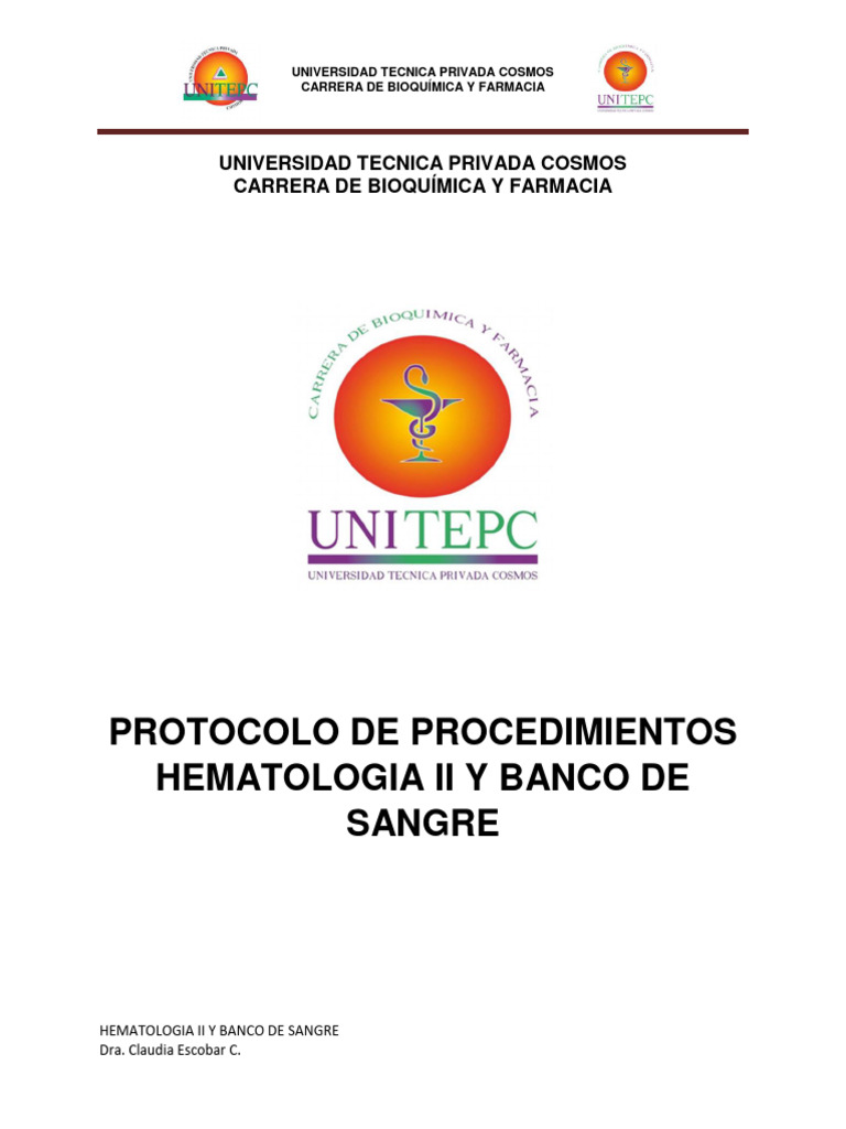 Protocolo 4 Recuento de Leucocitos | PDF | Sangre | Hematología