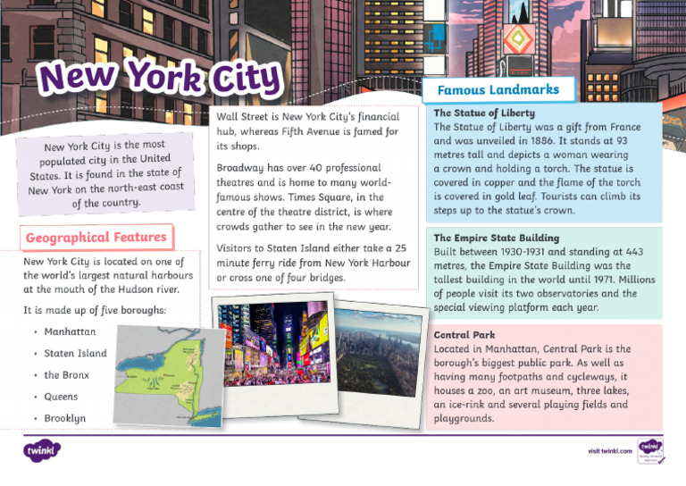 New York City Fact Sheet | PDF