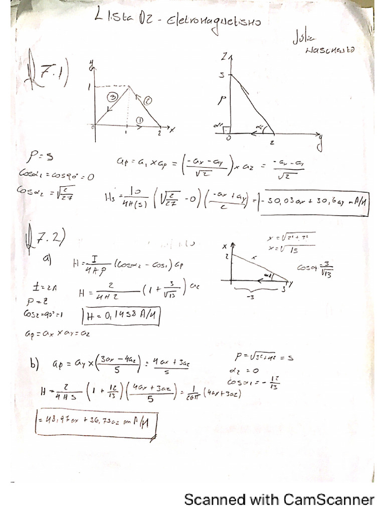 Lista Eletromag Unit2 | PDF