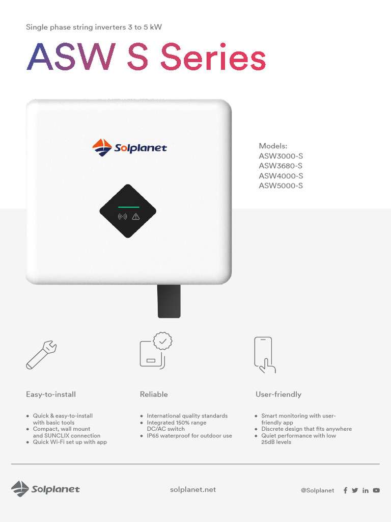 Datasheet ASW S Series 0421 - en - Web | PDF | Alternating Current ...