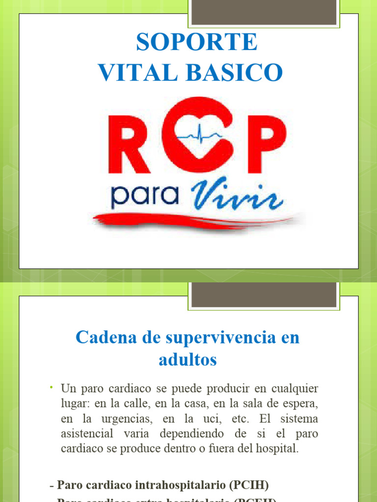 Cadena de Superviviencia RCP | PDF