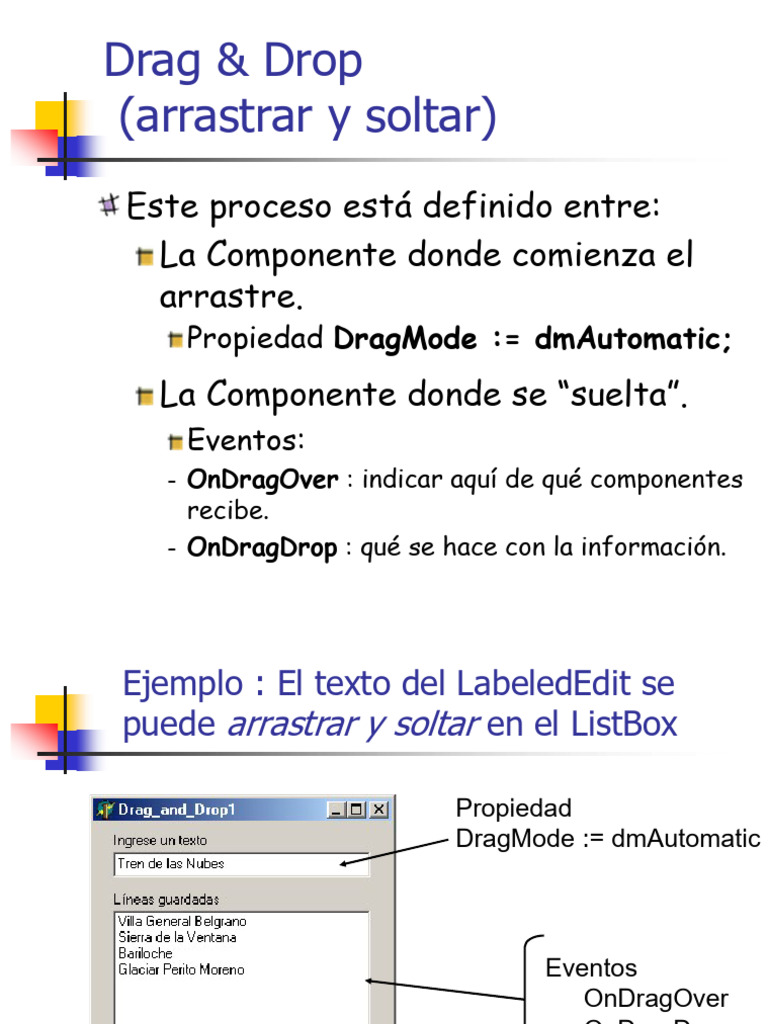 Delphi 09 Drag&Drop | PDF | Informática | Programación de computadoras