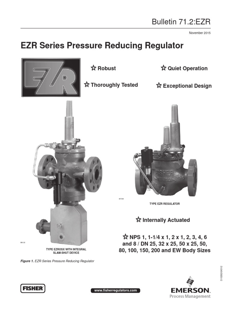 Fisher Type EZR Fuel Pressure Regulator Compressed | PDF | Valve ...