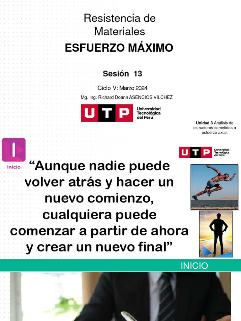 S13 - Esfuerzo Máximo - Esfuerzo de Trabajo | PDF | Deformación (ingeniería) | Fatiga (material)