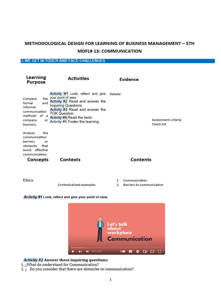 Dmpa 13 - 5TH - Communication | PDF | Communication | Information