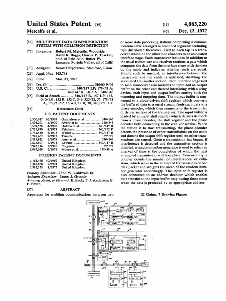 Brevet Ethernet | PDF | Input/Output | Computer Network