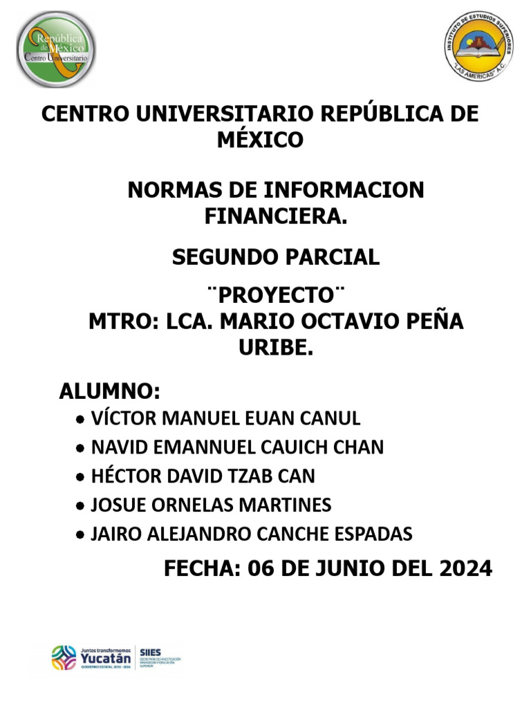 Proyecto Segundo Parcial | PDF | Contabilidad | Bancos