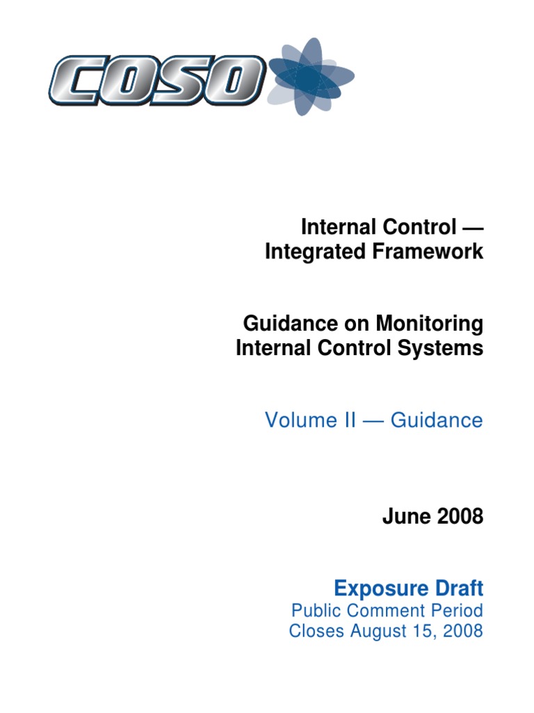 COSO Guidance | PDF | Internal Audit | Risk