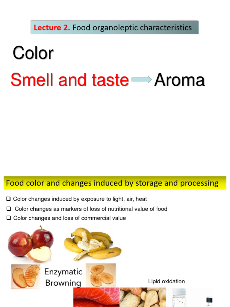 Corso Dottorato 2 CFU Lecture 2 | PDF | Carotenoid | Taste
