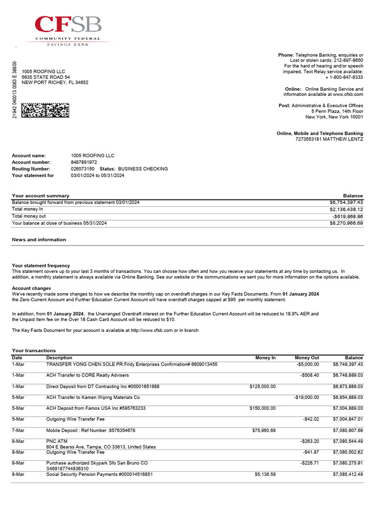 Page 01 | PDF | Transaction Account | Overdraft