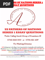 KCSE Essay Questions on Fathers of Nations | PDF