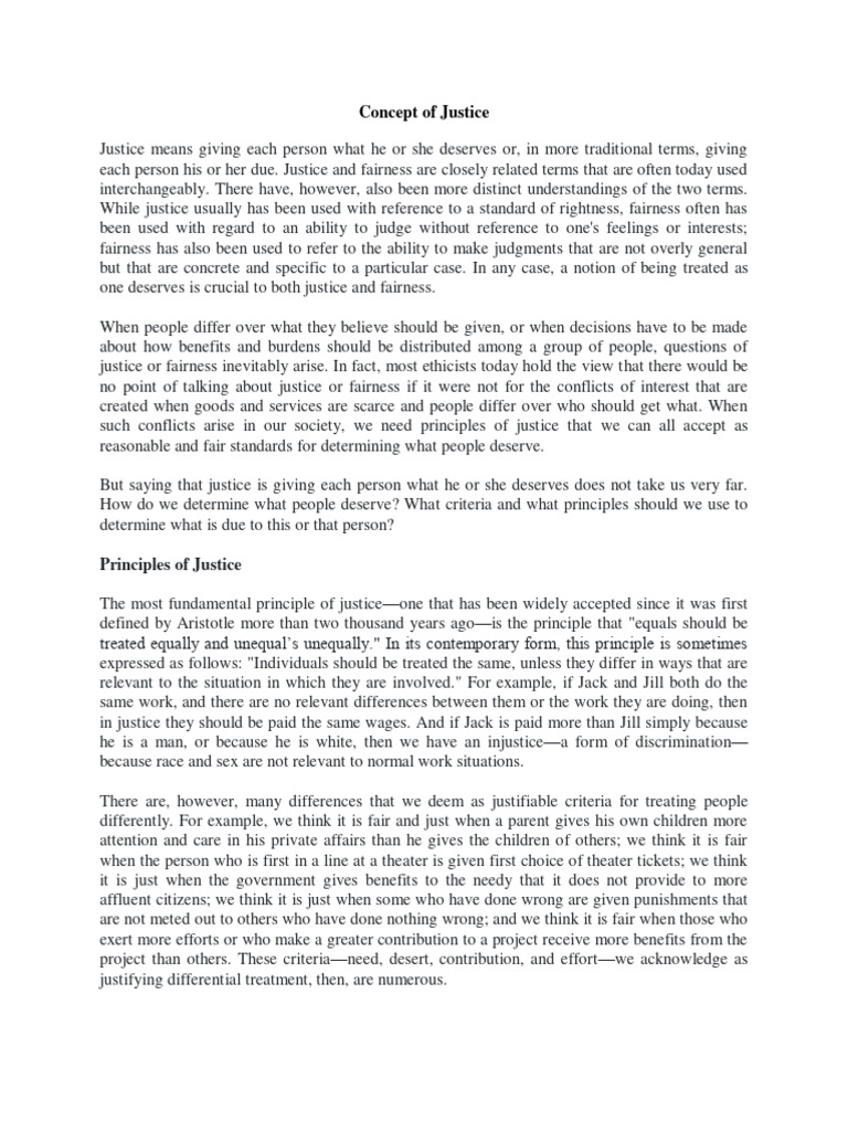 Concept of Justice rml | PDF | Justice | Crime & Violence
