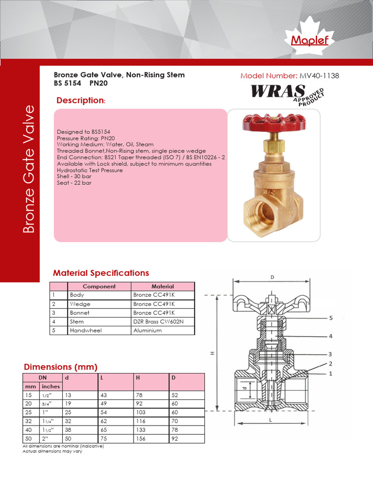 Gate Valve | Download Free PDF | Valve | Mechanical Engineering