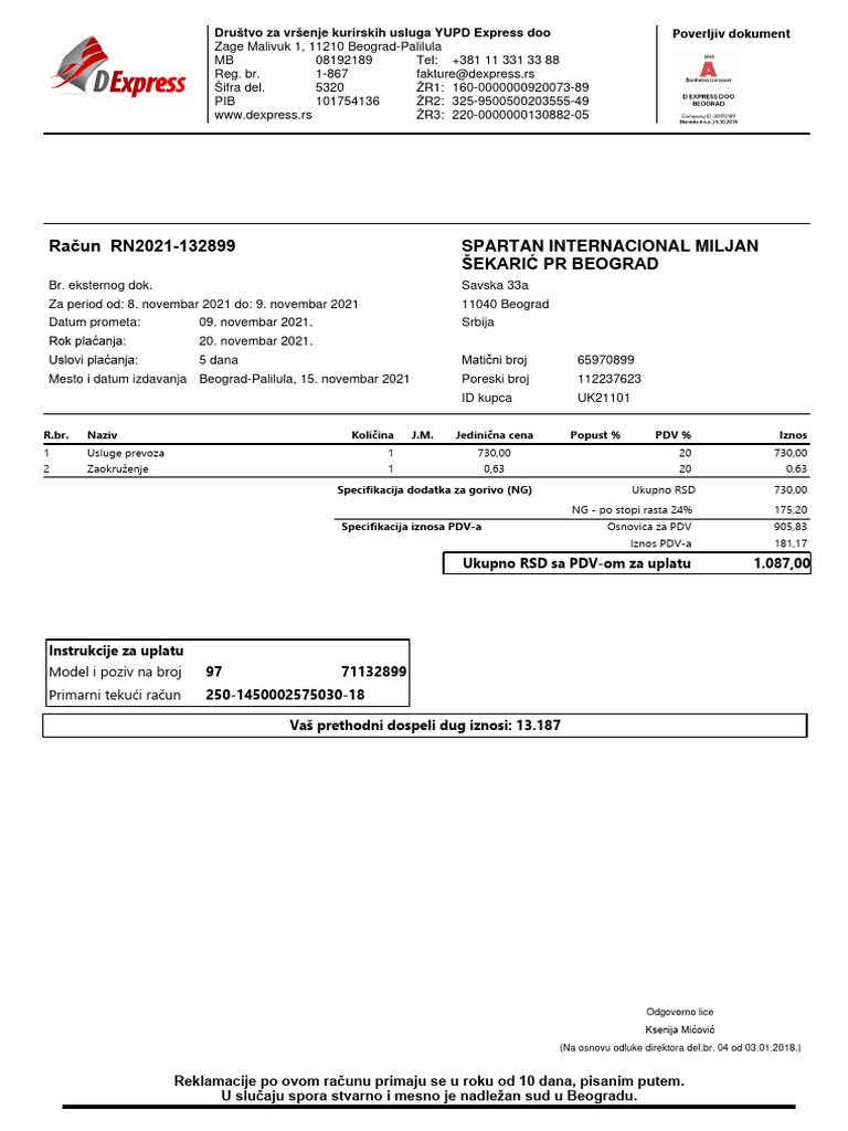Uradjeno DE-09112021 | PDF