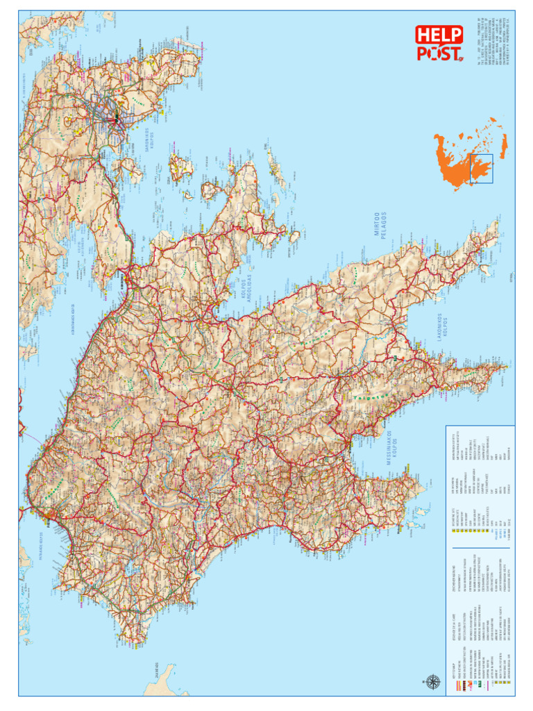 Peloponnese Tourist Map Overview | PDF