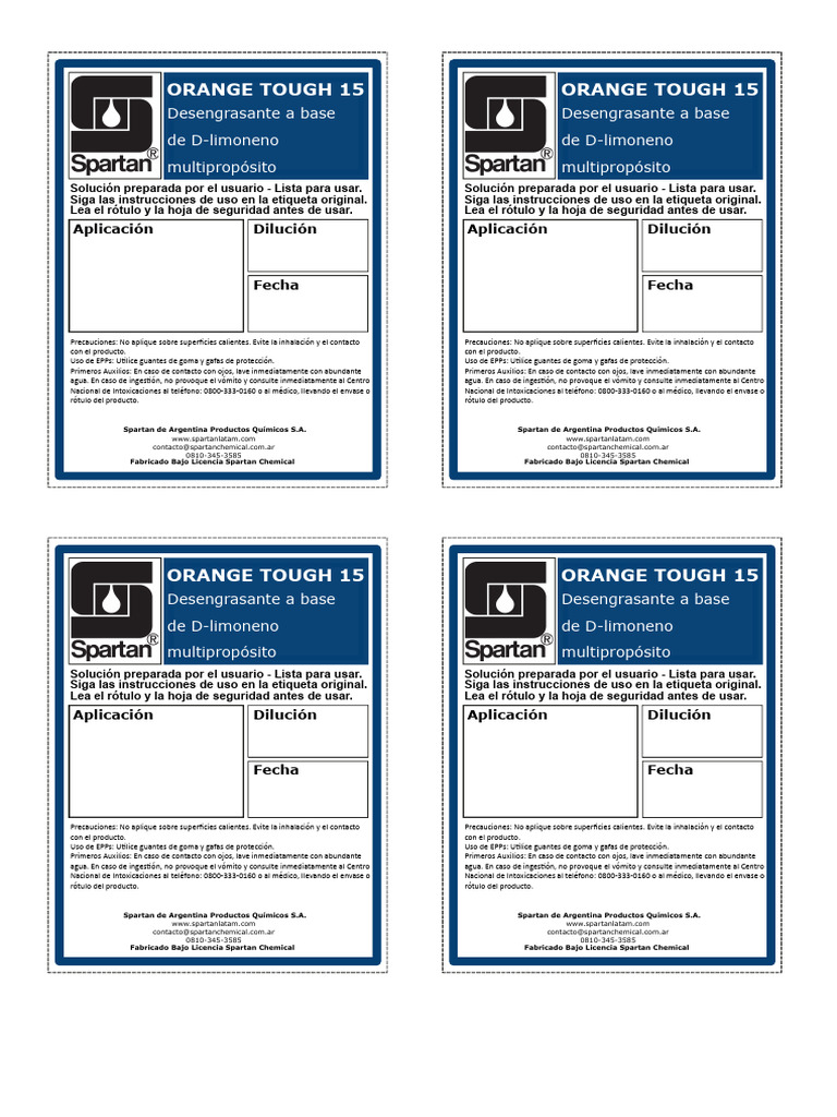 Orange_Tough_15_-_Etiquetas_para_soluciones_preparadas_por_el_usuario | PDF