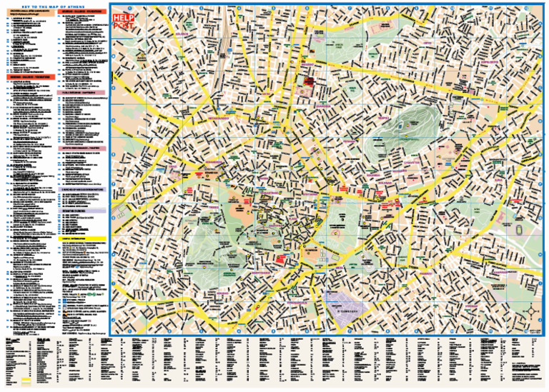 Athens Map Athina Xartis | PDF