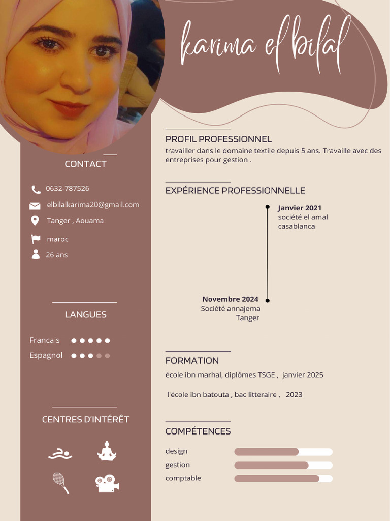 CV Karima El Bilal GE108 | PDF