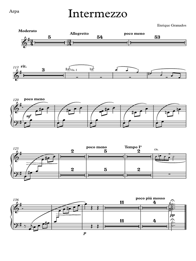 Intermezzo - Arpa | PDF
