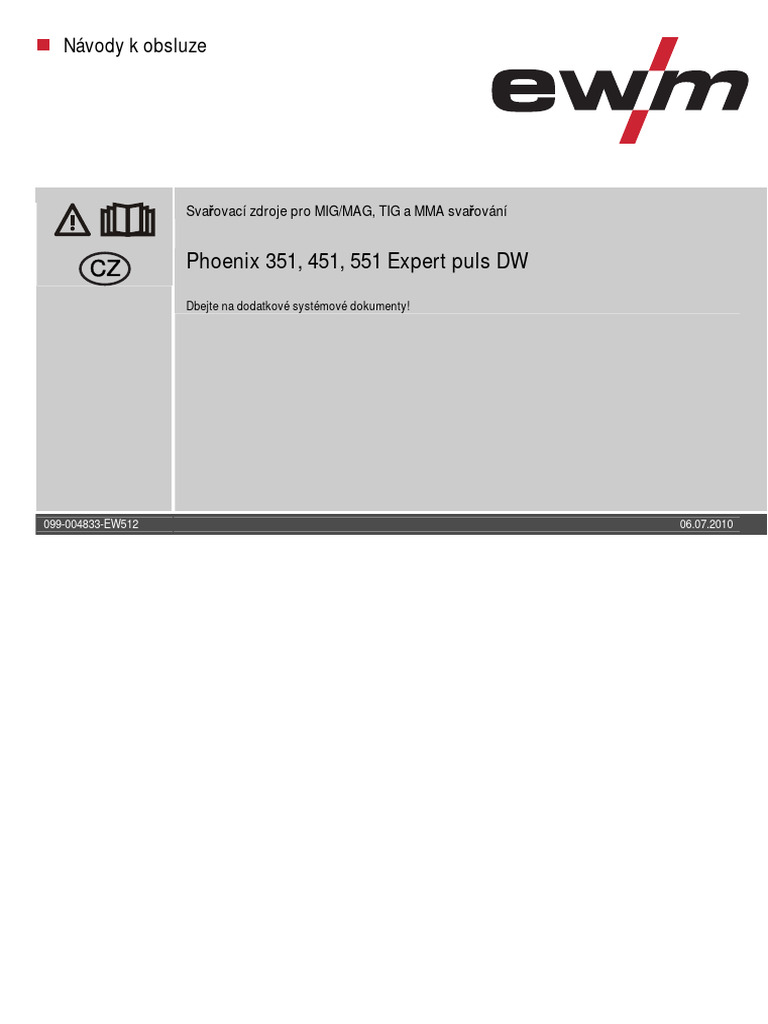Navod Phoenix 351 451 551 Expert | PDF
