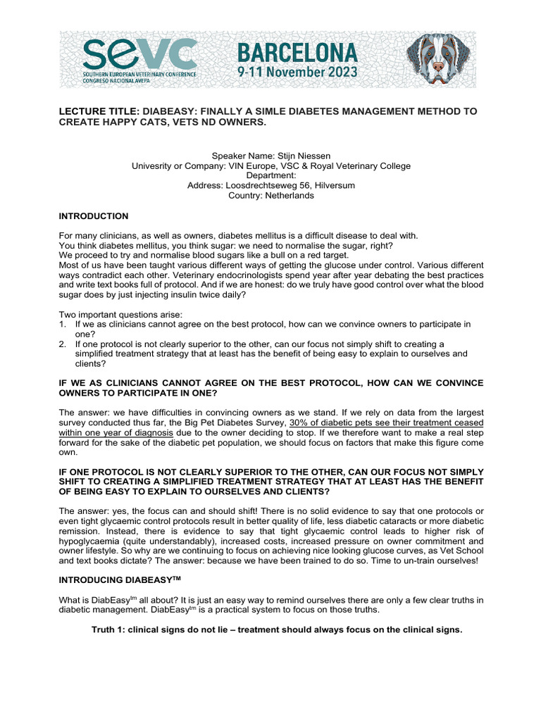 2984-Feline-Niessen-Diabeasy - Finally A Simle - Eng | PDF | Diabetes ...