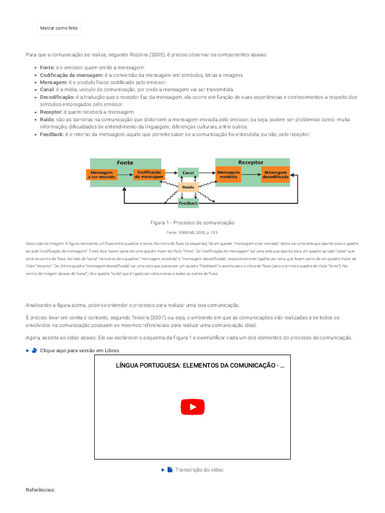 Elementos do Processo de Comunicação | PDF | Comunicação