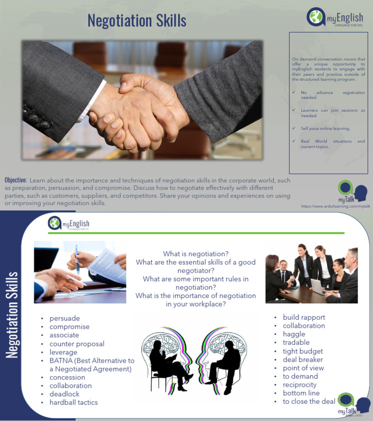 Week 07 - Negotiation Skills - Student's Sheet | PDF | Negotiation ...
