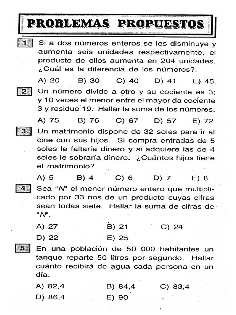 Problemas de Mate | PDF