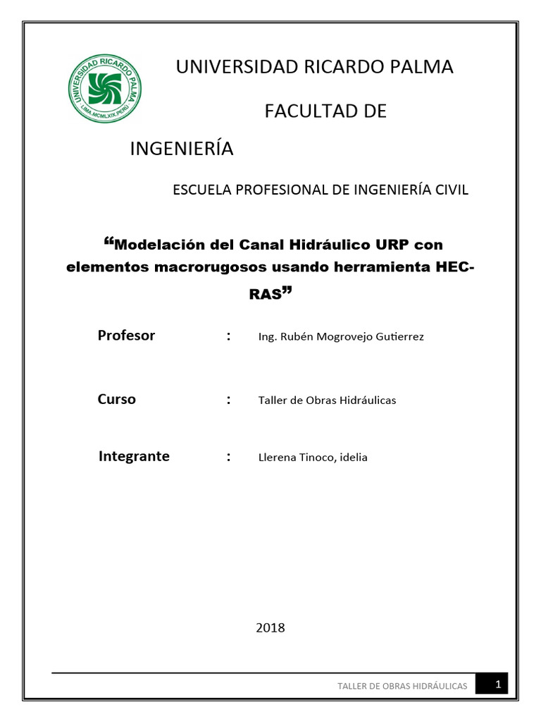 Lab 1 Imprimir Toh | PDF | Canal | Inundar