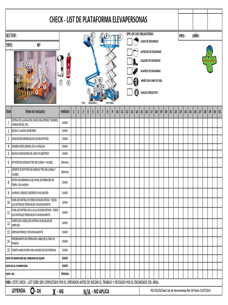 Check List de Herramientas 1 | PDF | Bienes manufacturados