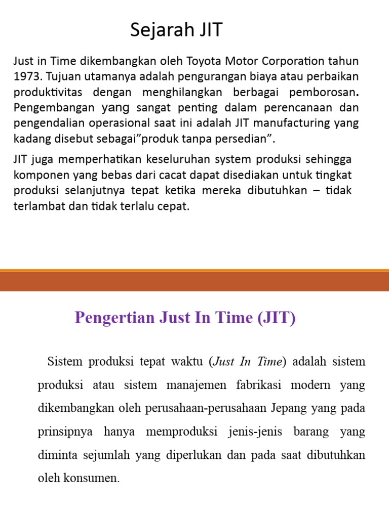 Sejarah JIT | PDF | Komputer