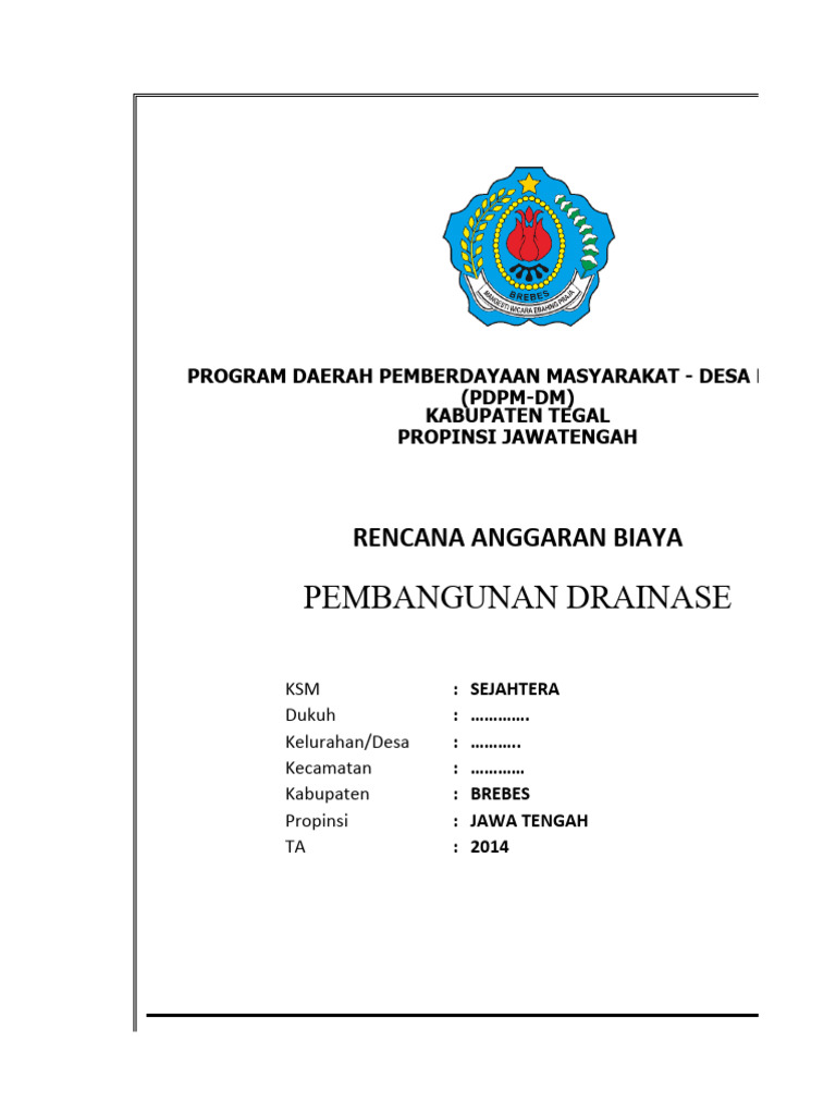 Rab Drainase DGN Plat Deker | PDF