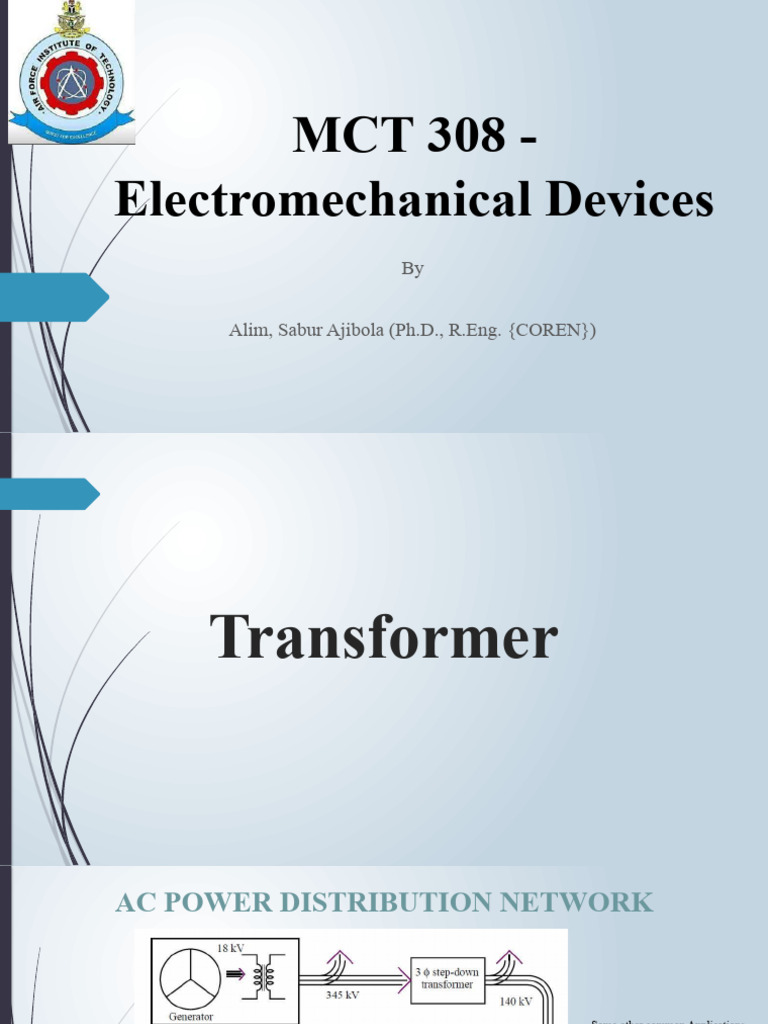 Lec 2 Pdf Transformer Electrical Impedance