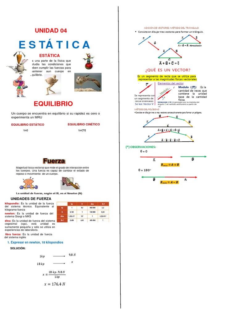 Sesion 6 | PDF | Fuerza | Vector Euclidiano