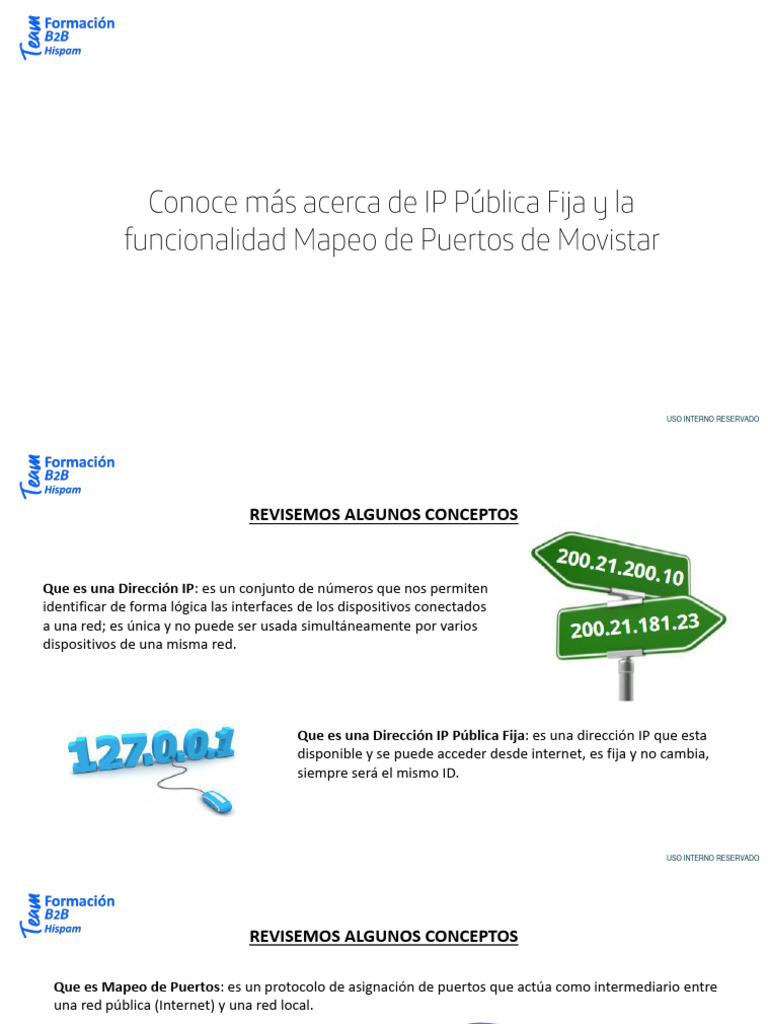 IP Fija Mapeo de Puertos | PDF | Protocolos de internet | Dirección IP