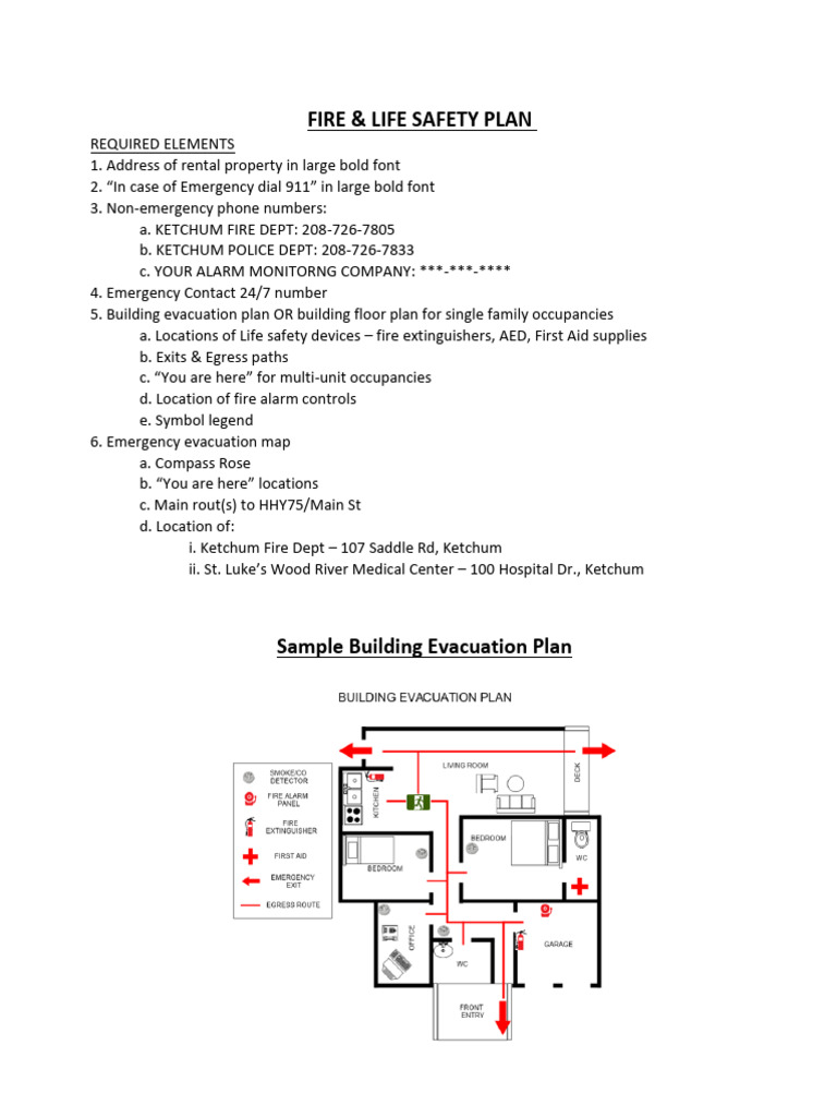 Fire Life Safety Plan Updated | PDF | Home & Garden | Technology ...