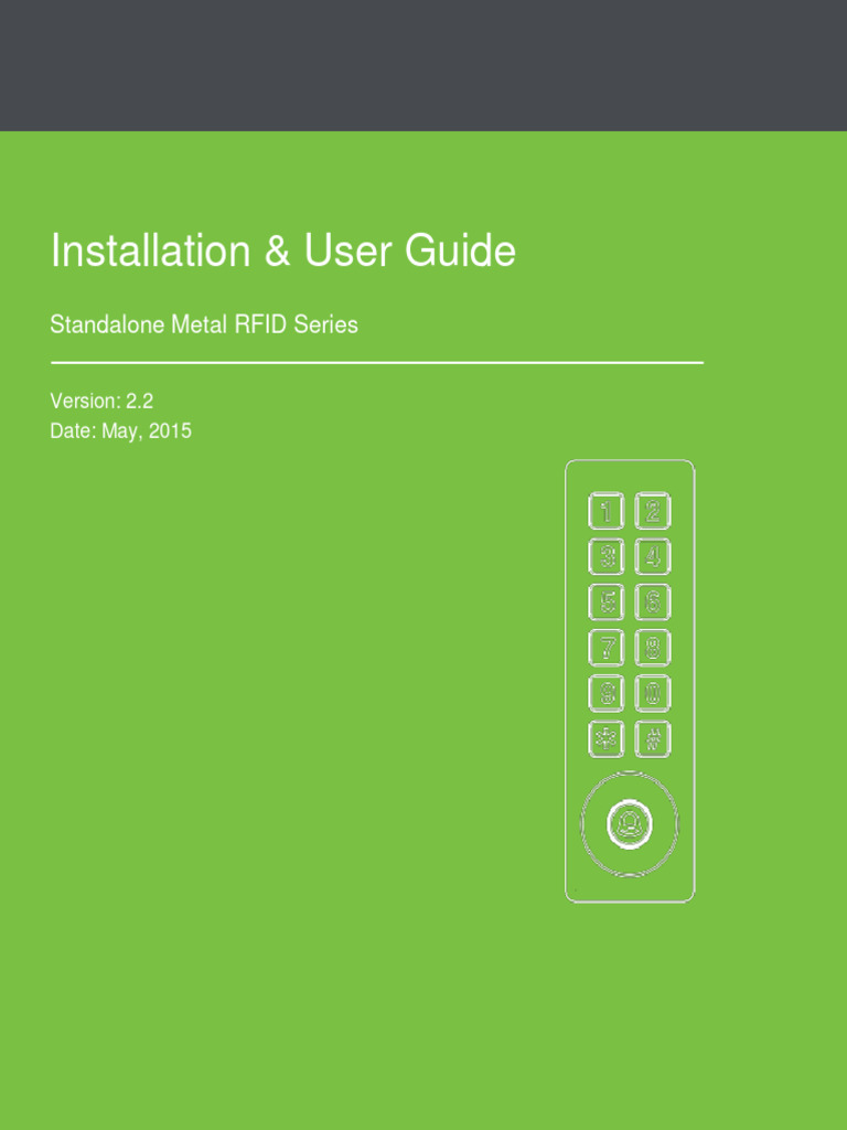 Installation & User Guide Standalone Metal RFID Series | Download Free ...